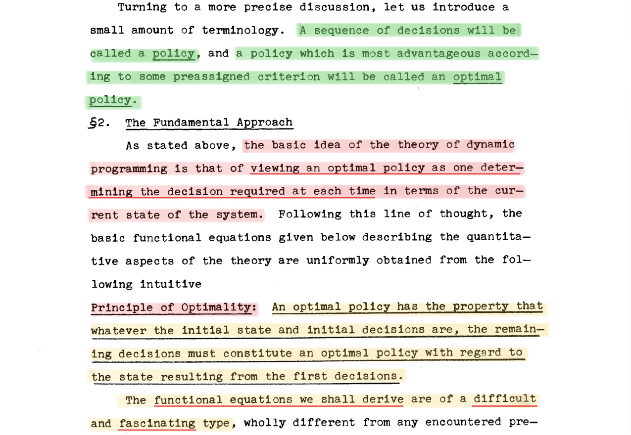 Dynamic Programming part 2: The Modern Law of Dynamic Programming (Sam ...