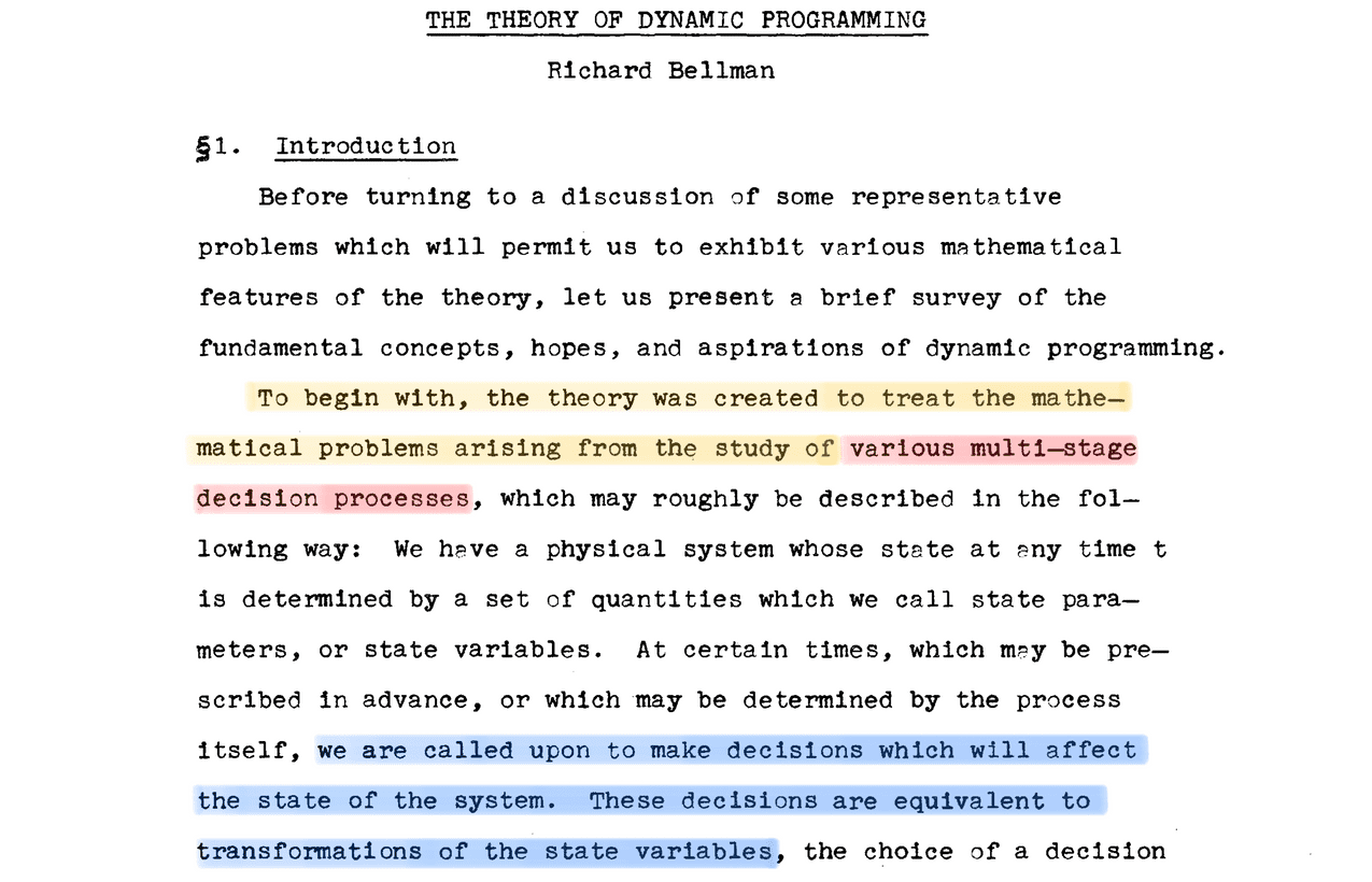 Dynamic Programming Part 2 The Modern Law Of Dynamic Programming Sams Dp Sesv Tutorial